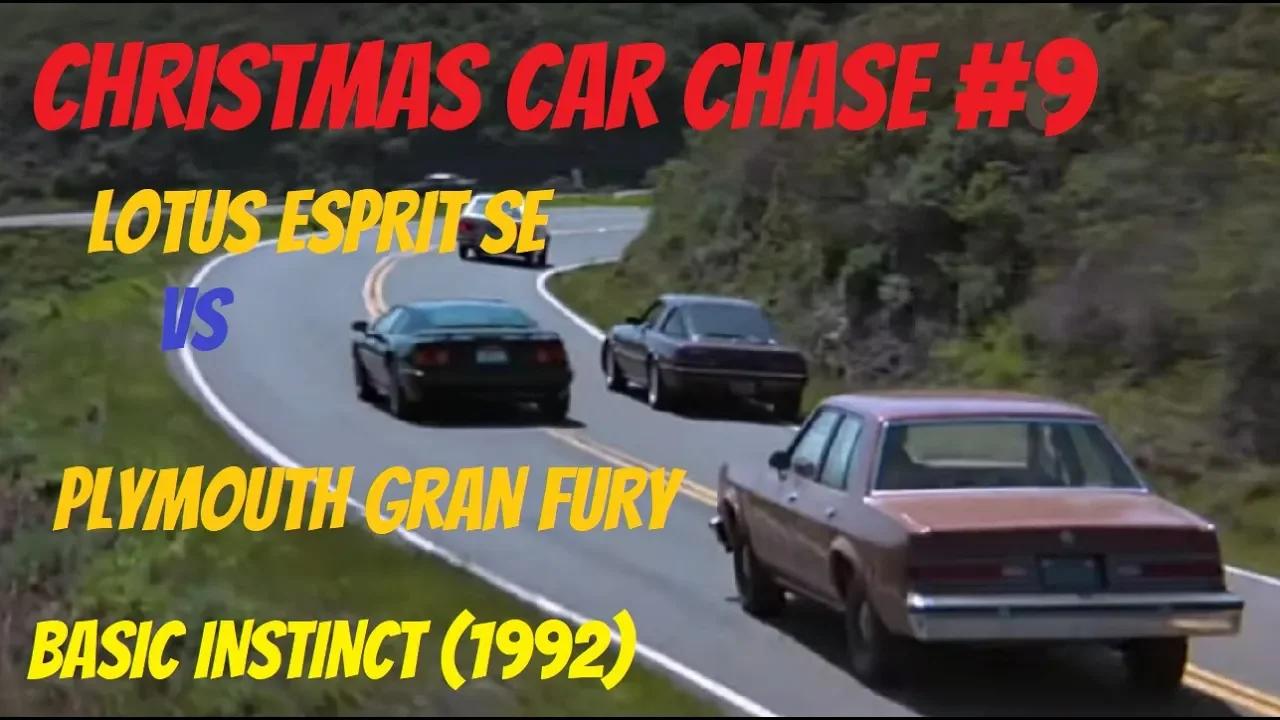 🎅 Christmas Car Chase 9: Basic Instinct (1992) 🎄 Lotus Esprit SE vs ...