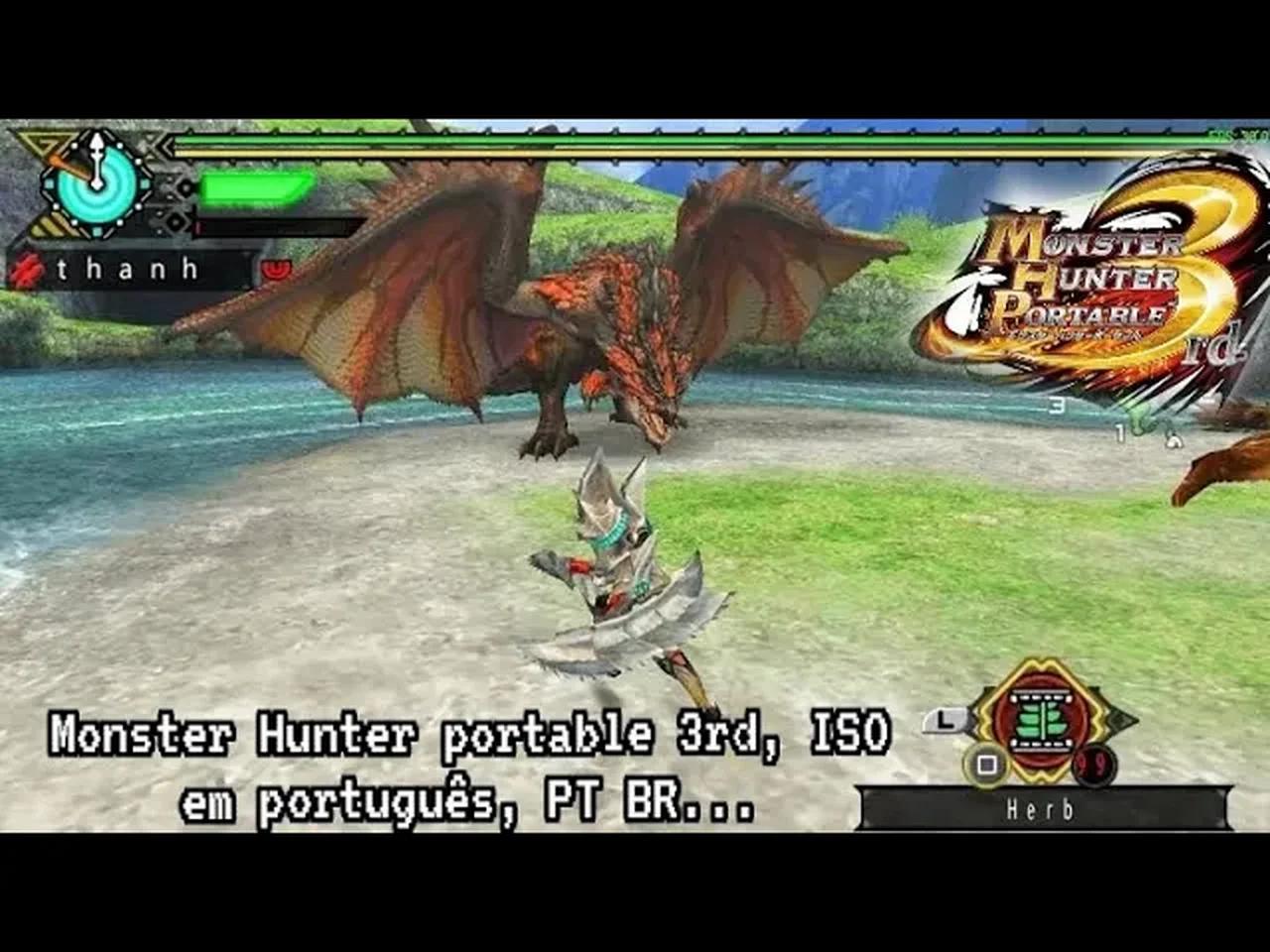 monster Hunter portable 3rd, ISO em português PT BR..