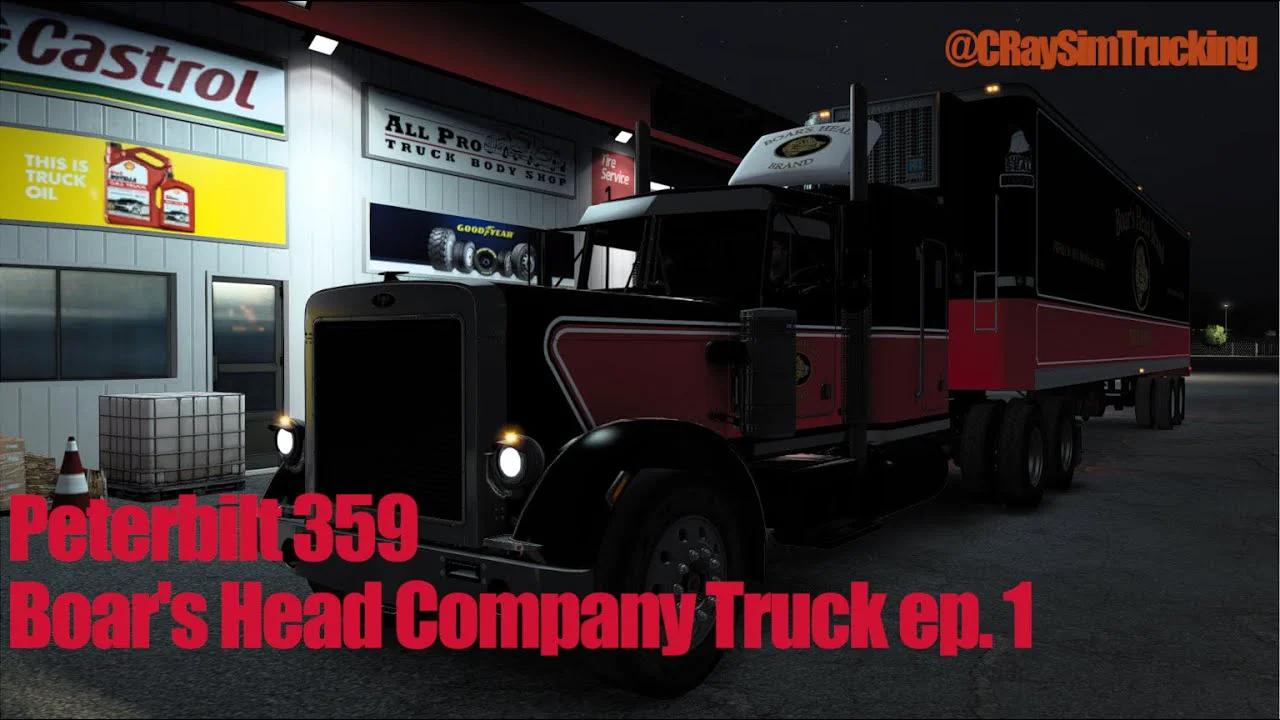 American Truck Simulator Triple Screens | Peterbilt 359 Outlaw Boar's ...