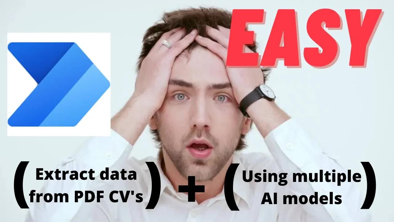 Power Automate Tutorial - How to use AI Builder with multiple models to extract text from pdf
