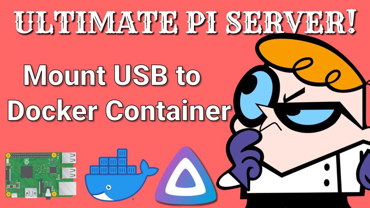 Mount USB Drive to Docker Container Raspberry Pi Jellyfin