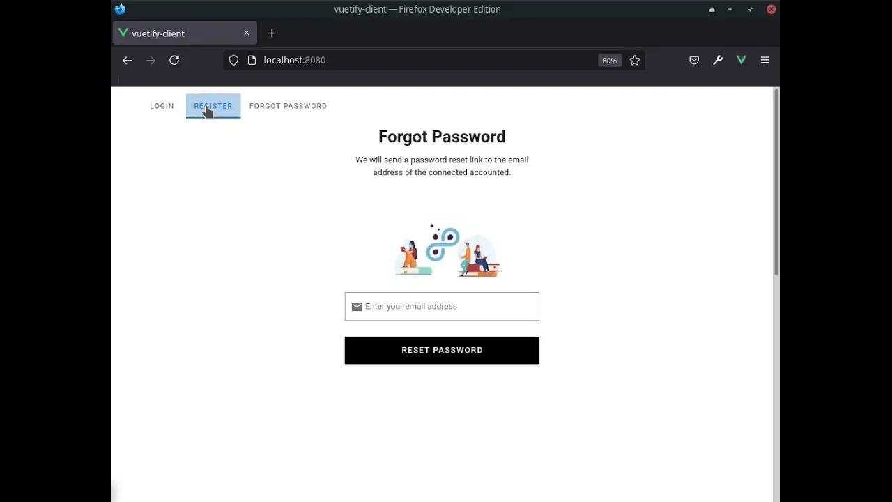 Creating A Navigation Tab Using Vuetify The Vuejs Library 5 Fedorae