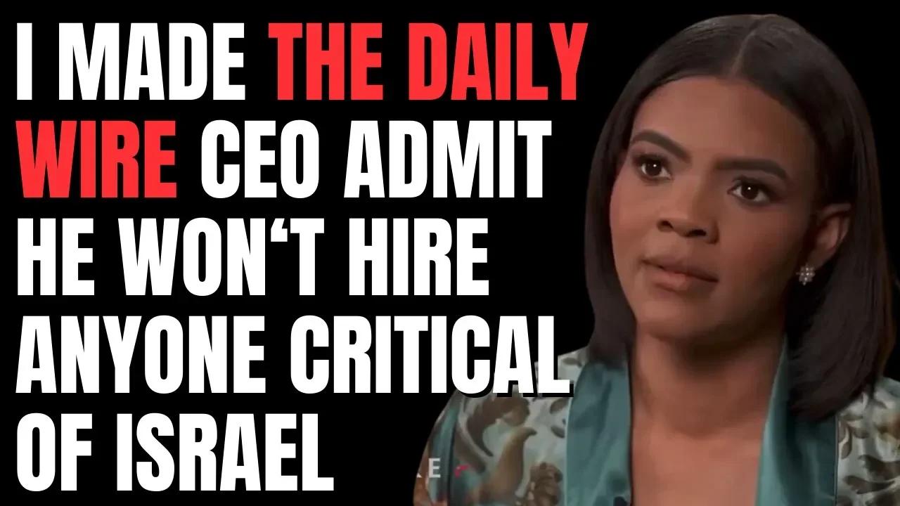 I made The Daily Wire CEO admit he won't hire anyone like Candace Owens ...