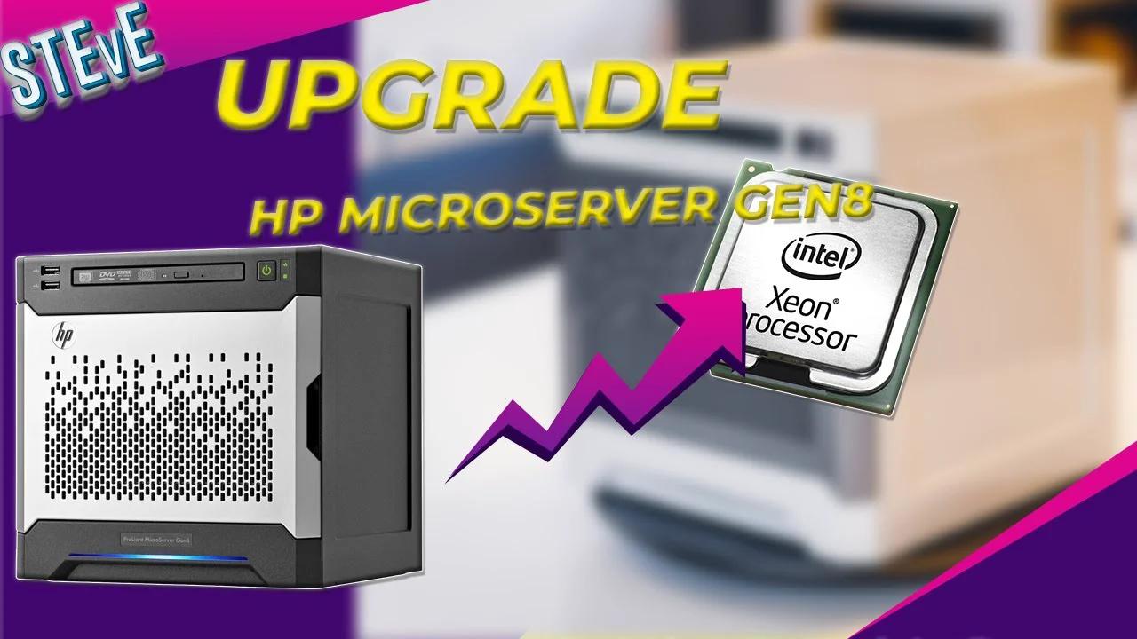 Upgrade du HP ProLiant MicroServer Gen8 avec un Intel Quad Core Xeon E3 ...