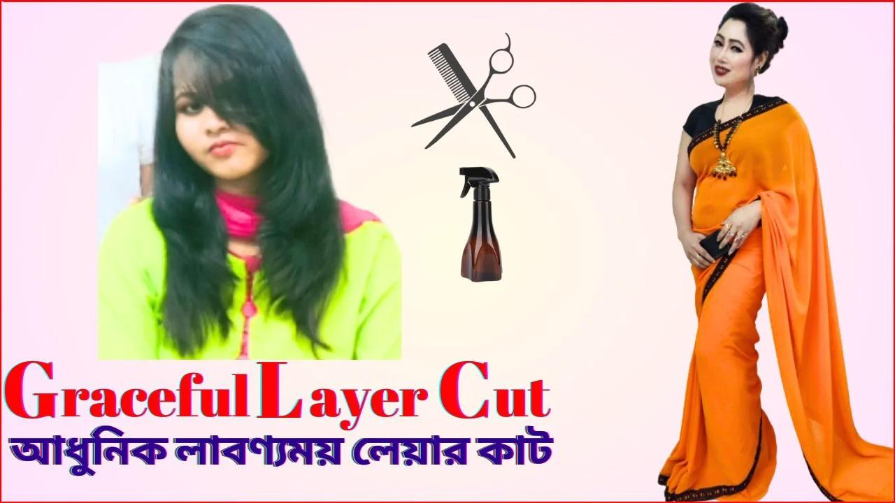How To Enhance The Beauty Of Modern Graceful Layer Cut Hair🔥👌