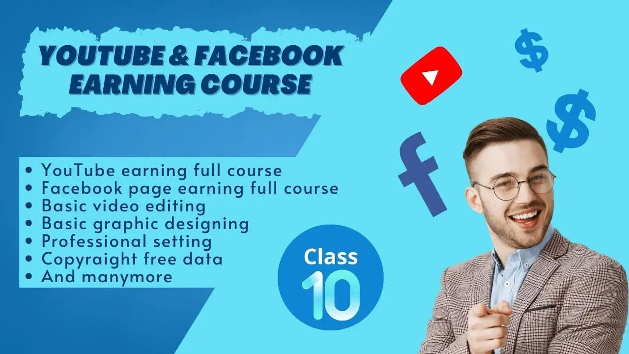 YouTube & Facebook Earning Class 10 | Canva Tutorial