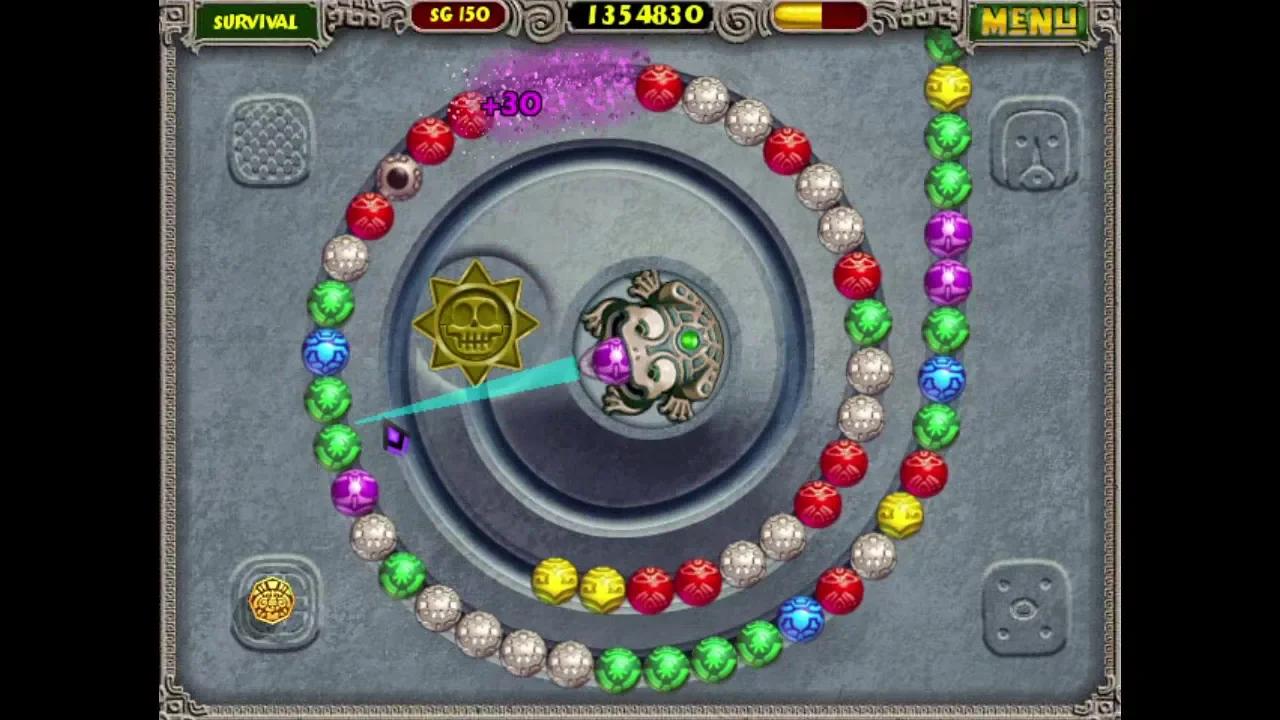 Zuma Deluxe - Gauntlet Survival - Spiral Of Doom Part 2