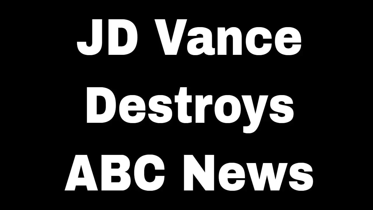 J.D. Vance DESTROYS ABC News Host in EXPLOSIVE Interview?