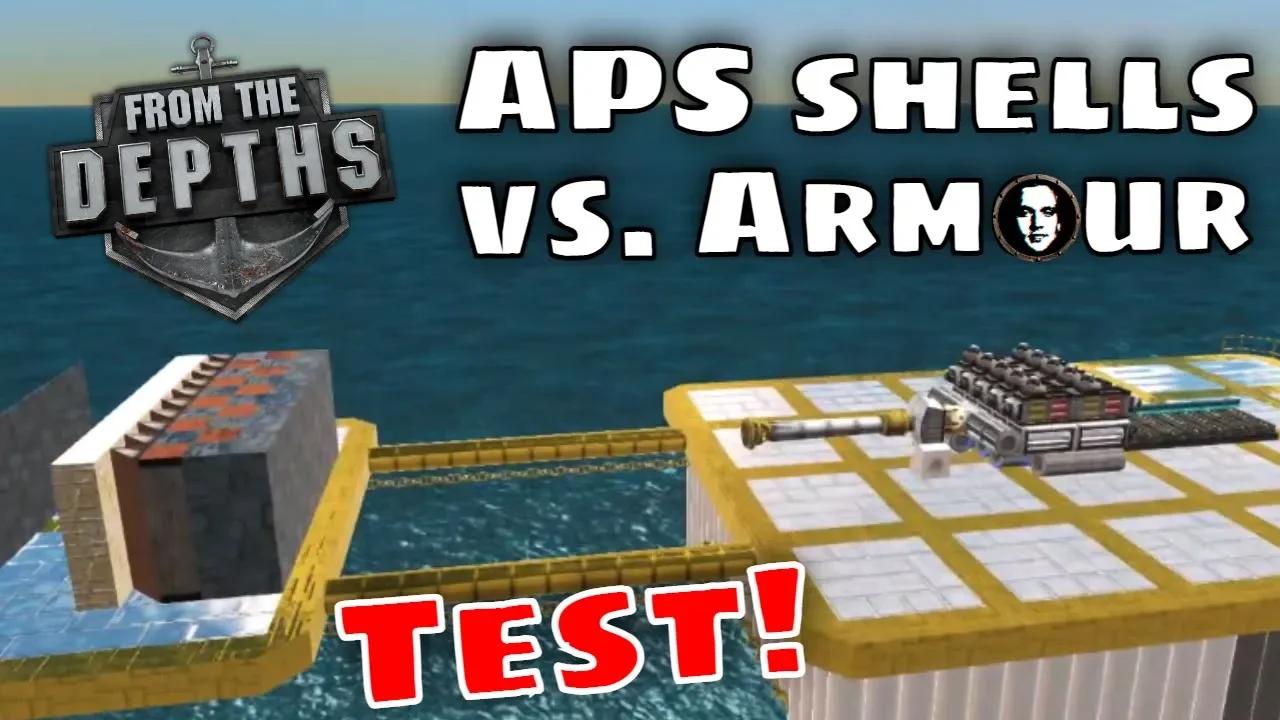 From The Depths - Testing Advanced Cannon Shells Against Armour - FTD 2021