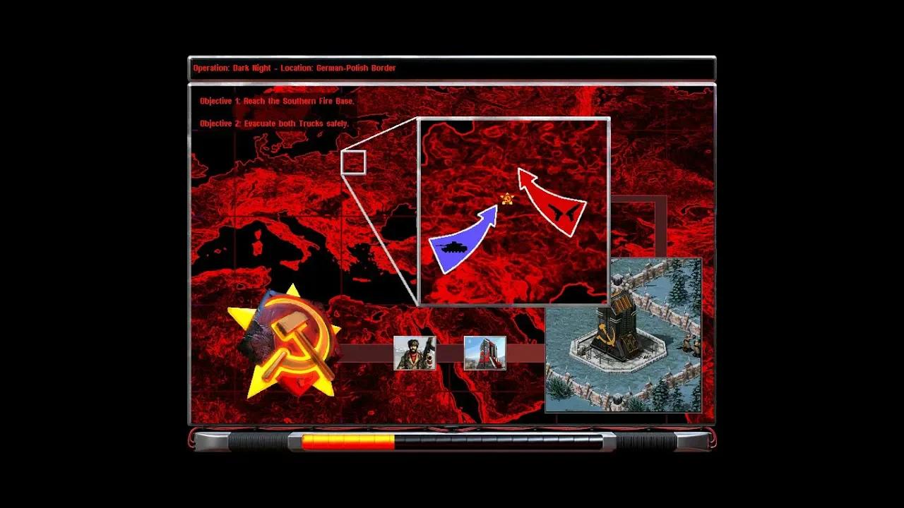 Red Alert 2 Flipped Missions : Soviet Mission 5 : Dark Night