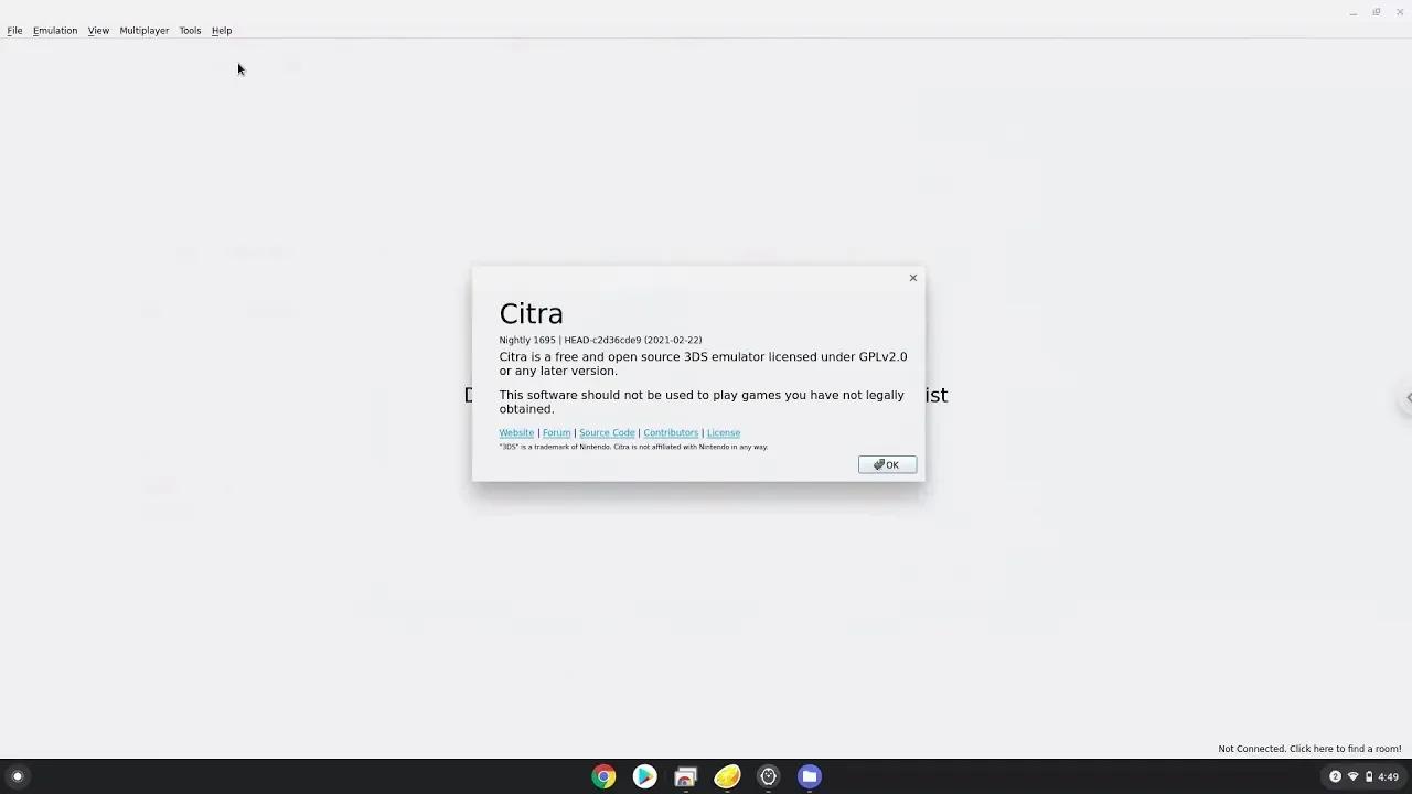 How to install Citra Emulator on a Chromebook