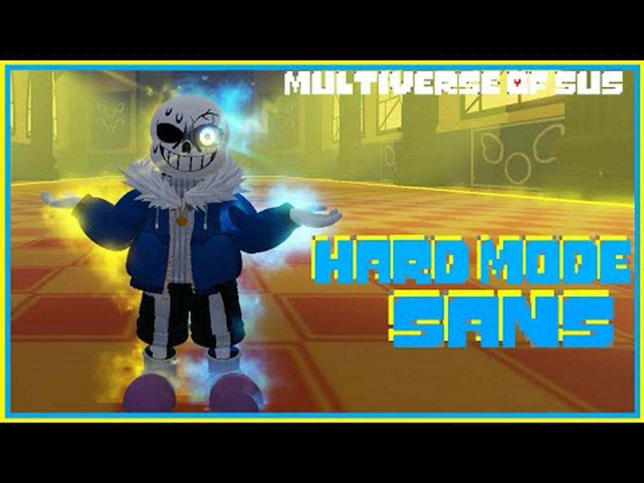 Hard Mode Sans showcase [Multiverse Of SUS]