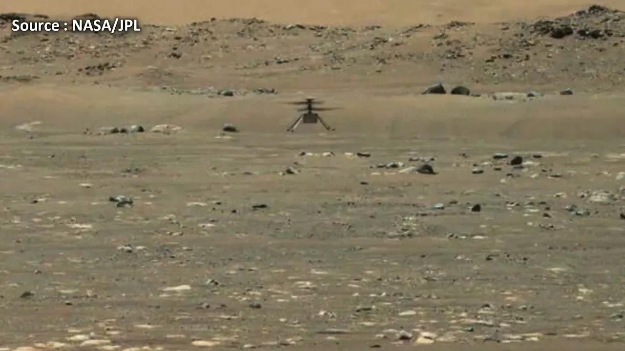 Footage | First Flight of Ingenuity Mars Helicopter
