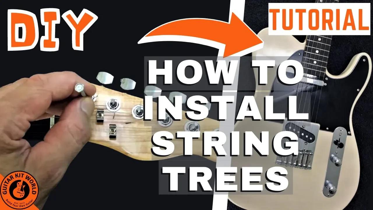 Installing string trees | TE Guitar Kit