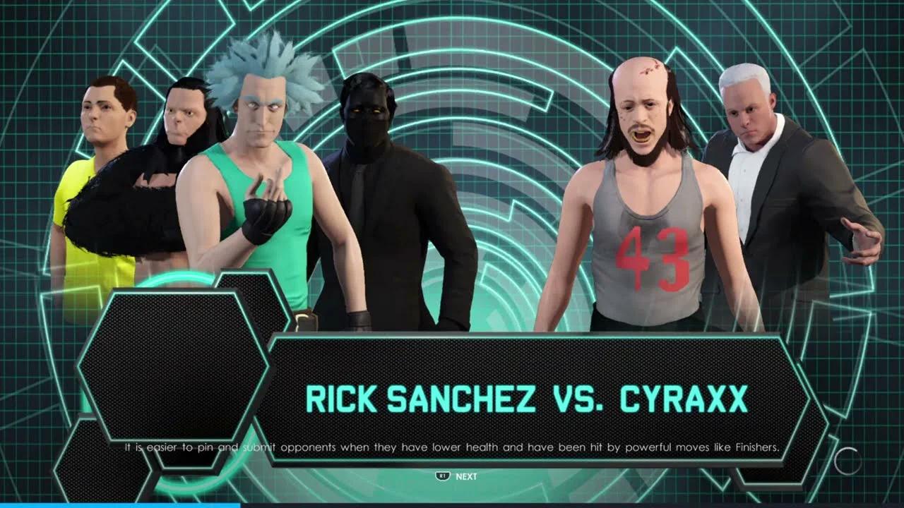 Citadel Rumble Wrestling: Rick Vs Cyraxx