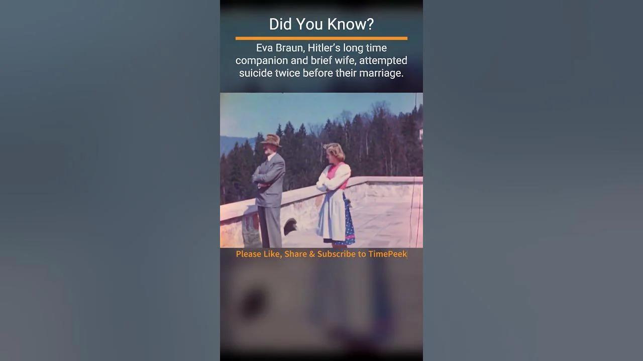 Eva Broun's Love for Adolf Hitler -Did You Know#didyouknow #timepeek # ...