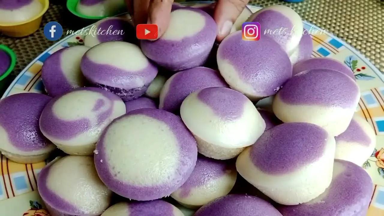 Easy Puto Recipe - Ube at Original Flavor in One! | Met's Kitchen