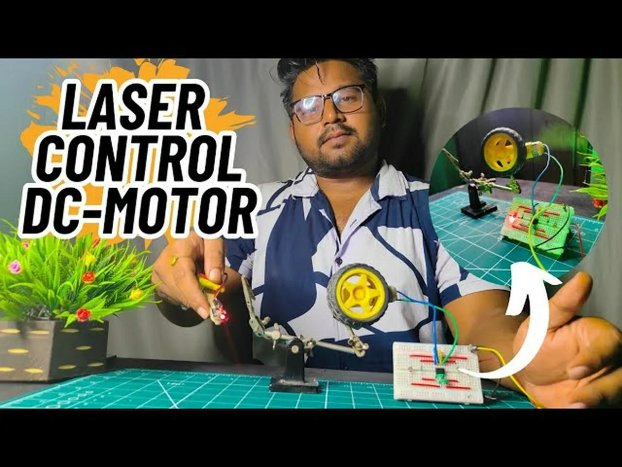 Dc-Motor Control Using Laser & LDR Sensor @ElectroCode #india #diy # ...