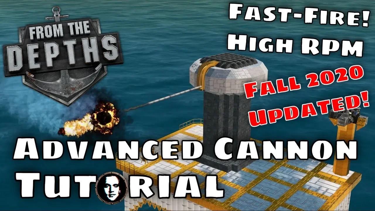 Tutorial: How to make a fast-fire Advanced Cannon in From the Depths ...