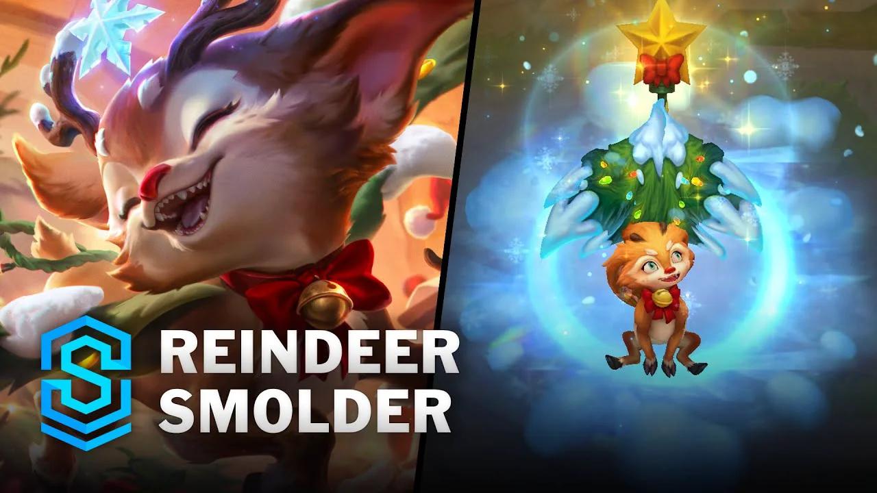 Reindeer Smolder Skin Spotlight - Pre-Release - PBE Preview - League of ...