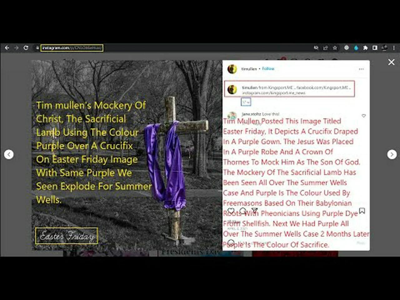 Timstagram: Tim Mullen's Instagram - Purple, Child Sacrifice To Ba'al ...