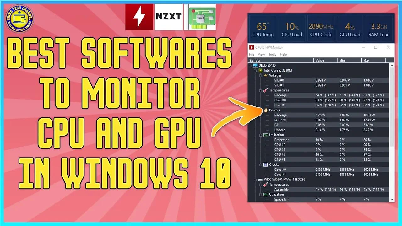 Best Software To Monitor CPU And GPU In Windows 10