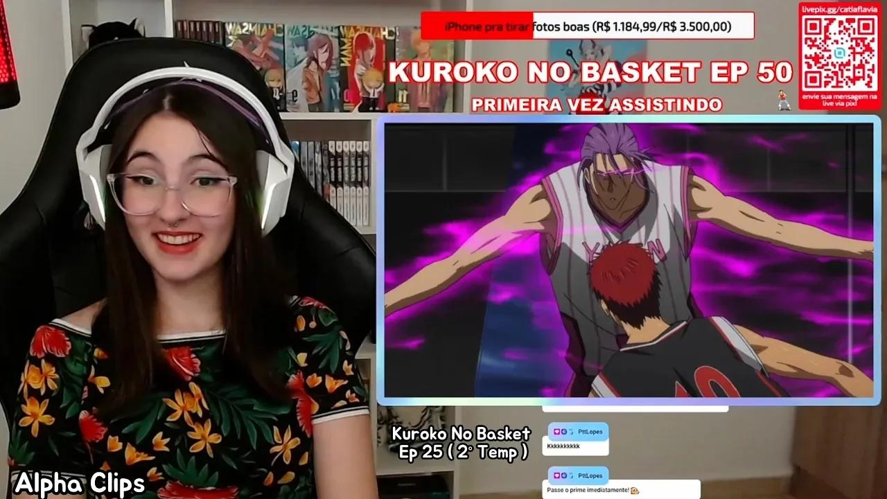 Catia Flavia - KAGAMI Zona VS MURASAKIBARA ZONA | Kuroko No Basket | Ep 25 ( 2° Temp ) ( React )