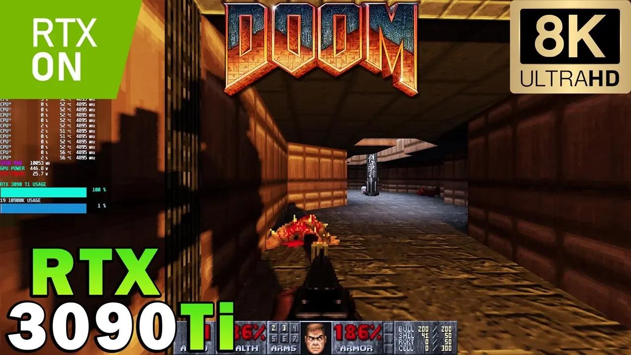 Doom CLASSIC in 8K with Ray Tracing | RTX 3090 Ti | Ultra Graphics