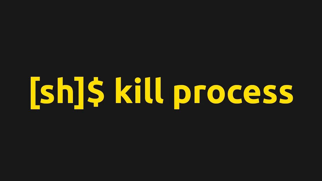 Implementing a Shell In C - Kill