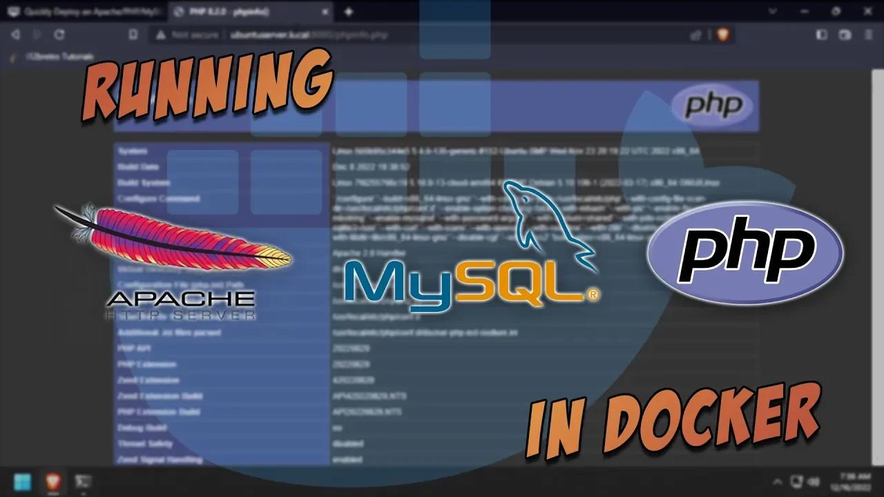 Quickly Deploy an Apache/PHP/MySQL Development Environment in Docker