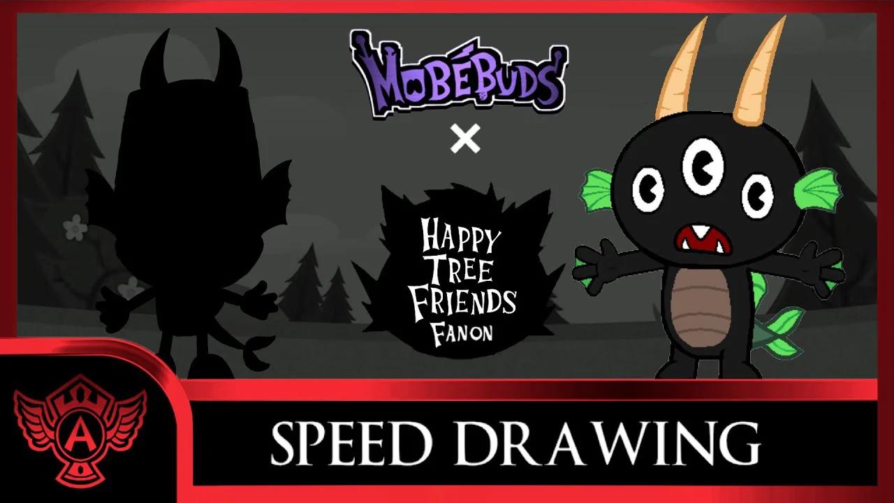 Speed Drawing: Happy Tree Friends Fanon - Squag | Mobebuds Style