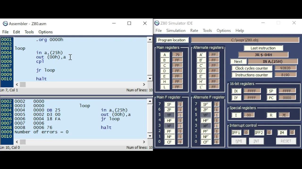Part XIII of programming the Intel 8080, 8085 and Zilog Z80 in Assembler