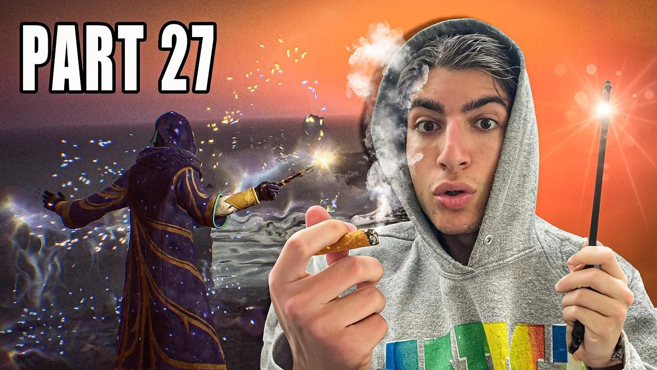 WIZARD FAMILY DRAMA - Hogwarts Legacy While STONED! (4K)