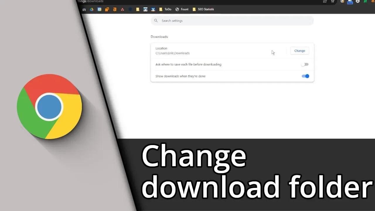 How to change Chrome Download Folder | Chrome Download Location Tutorial