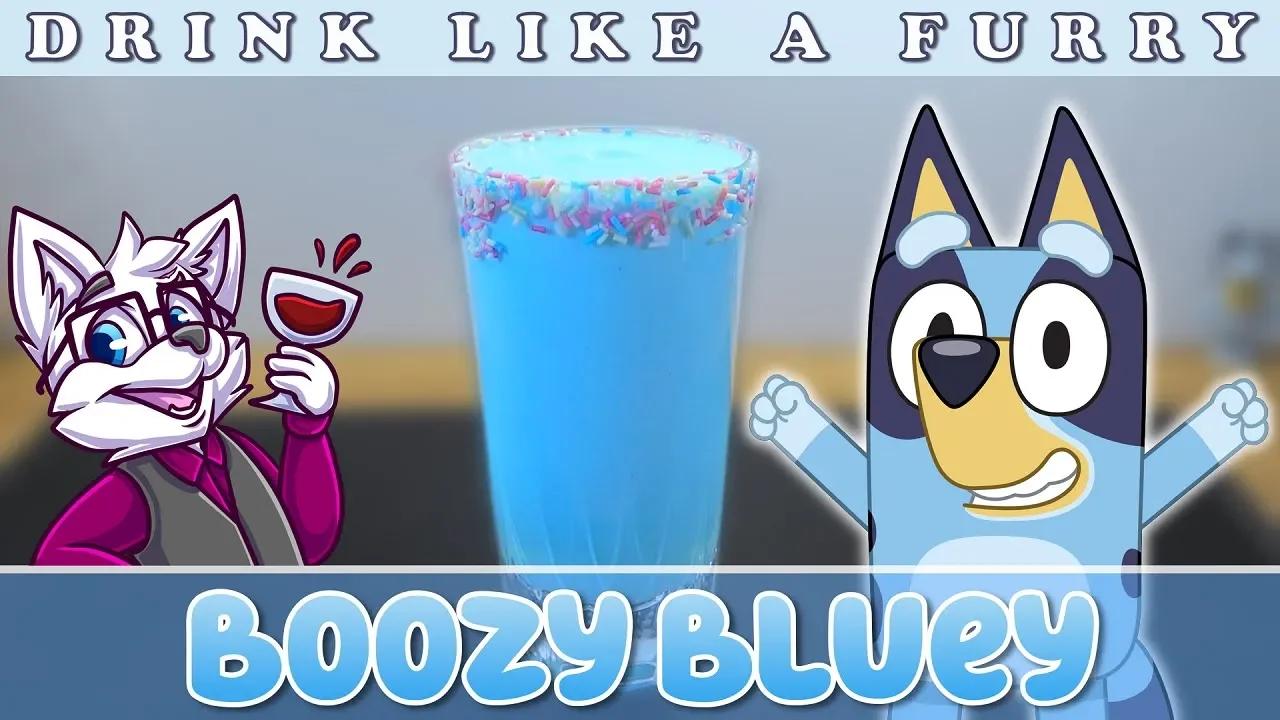 Bluey Cocktail: Boozy Bluey Milkshake | Drink Like A Furry
