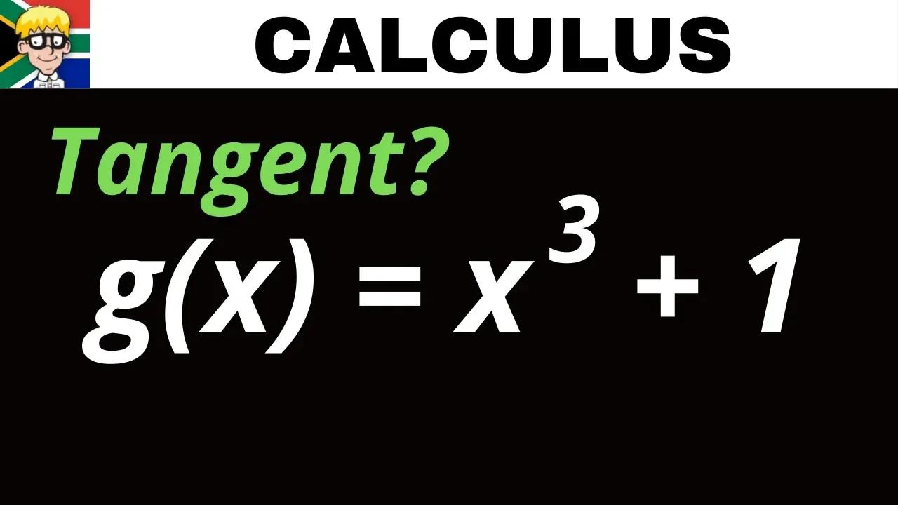 Calculus Grade 12 Tangent