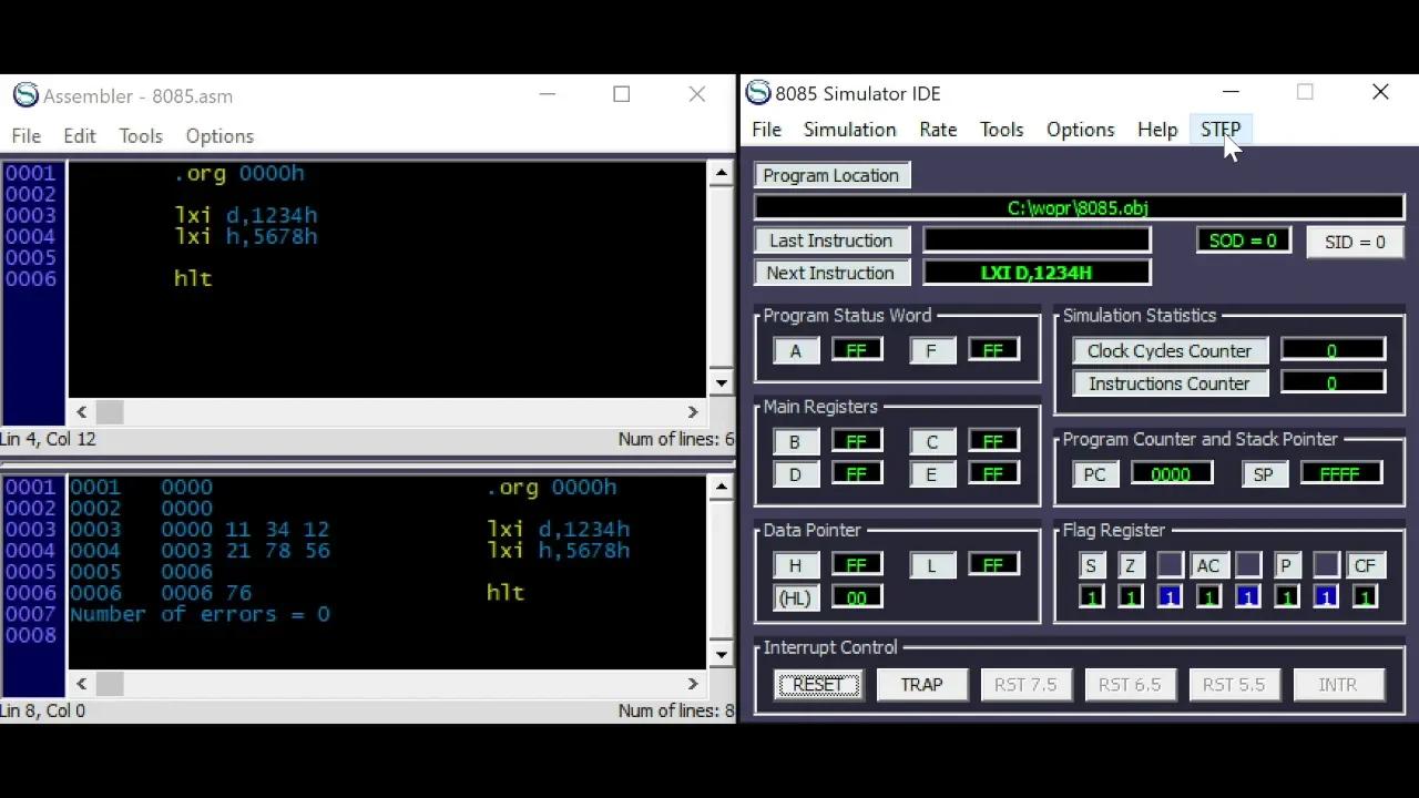 Part VII of programming the Intel 8080, 8085 and Zilog Z80 in Assembler