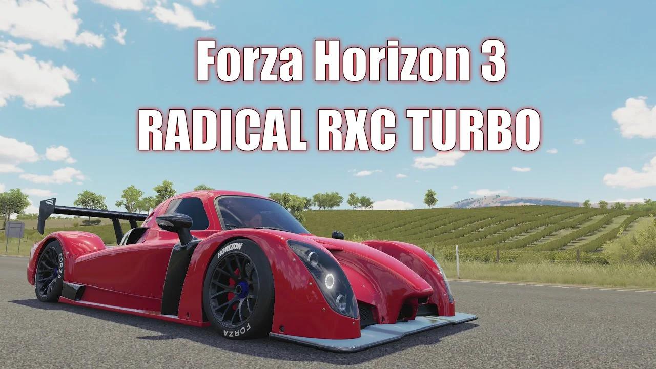 Forza Horizon 3 RADICAL RXC TURBO TOP SPEED BUILD