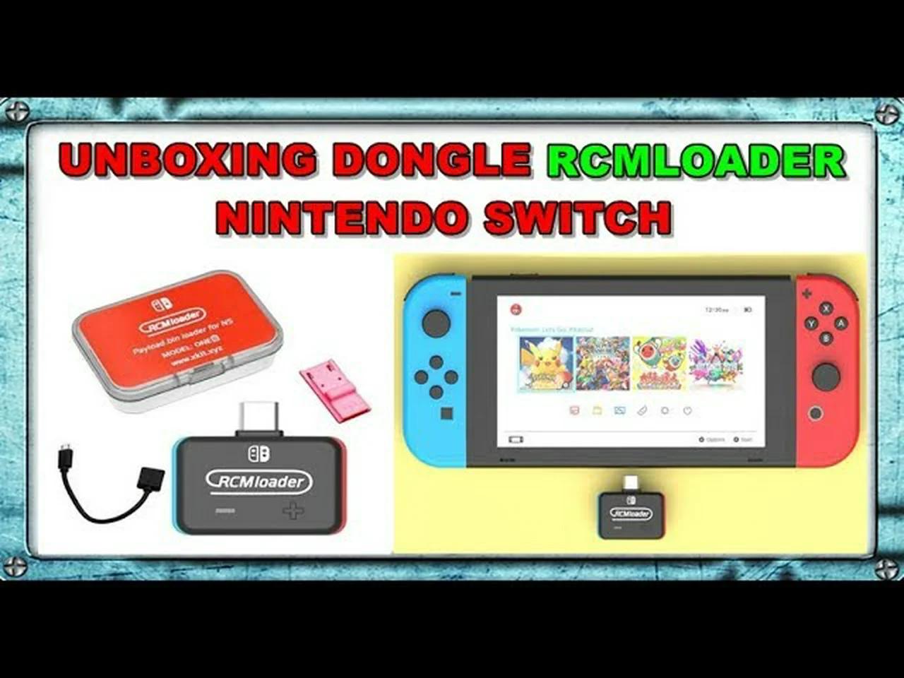UNBOXING DONGLE RCMLOADER NINTENDO SWITCH