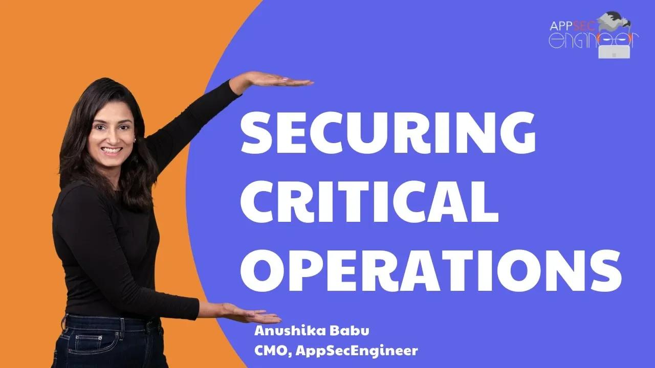 Securing Critical operations in Manufacturing | Cloud Security & DevSecOps