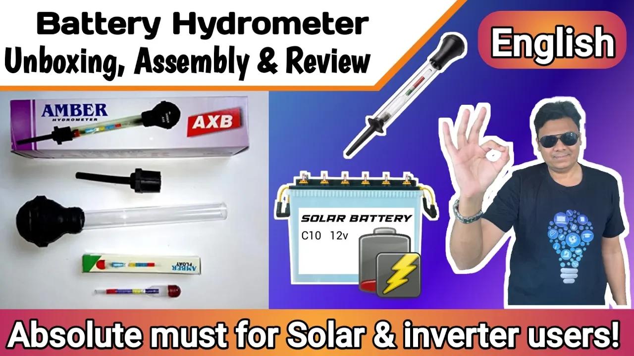 [Eng] Best Tool To Check Battery Health & Gravity. Battery Hydrometer ...