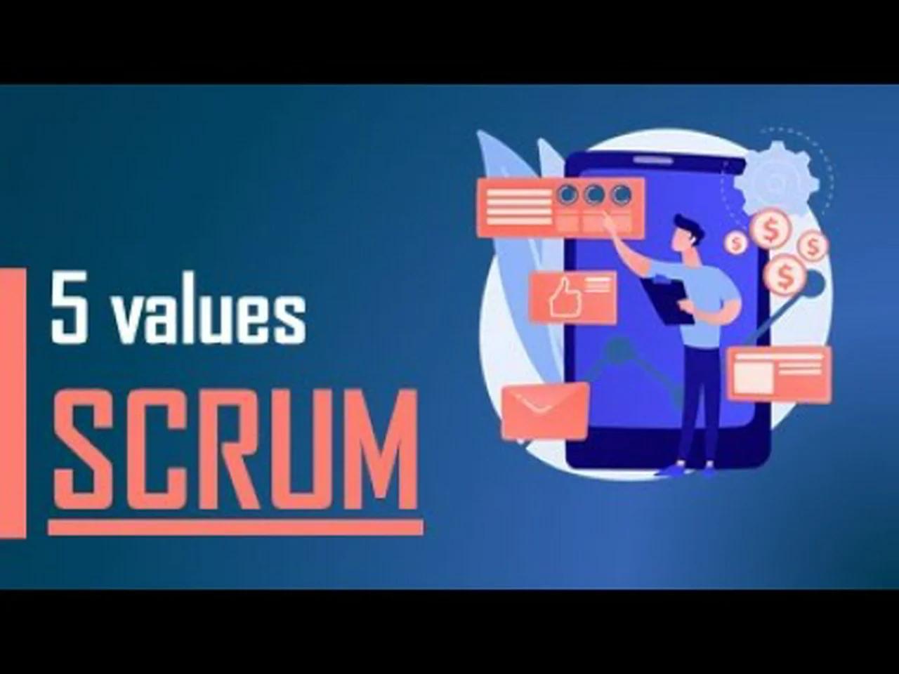 5 values of SCRUM methodology