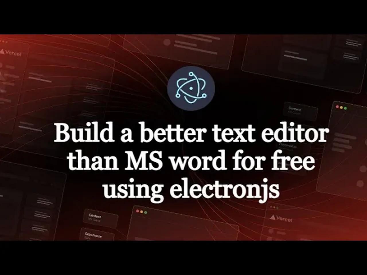 I coded a text editor better than MS word for free | Desktop APP ... I coded a text editor better than MS word for free | Desktop APP ...
