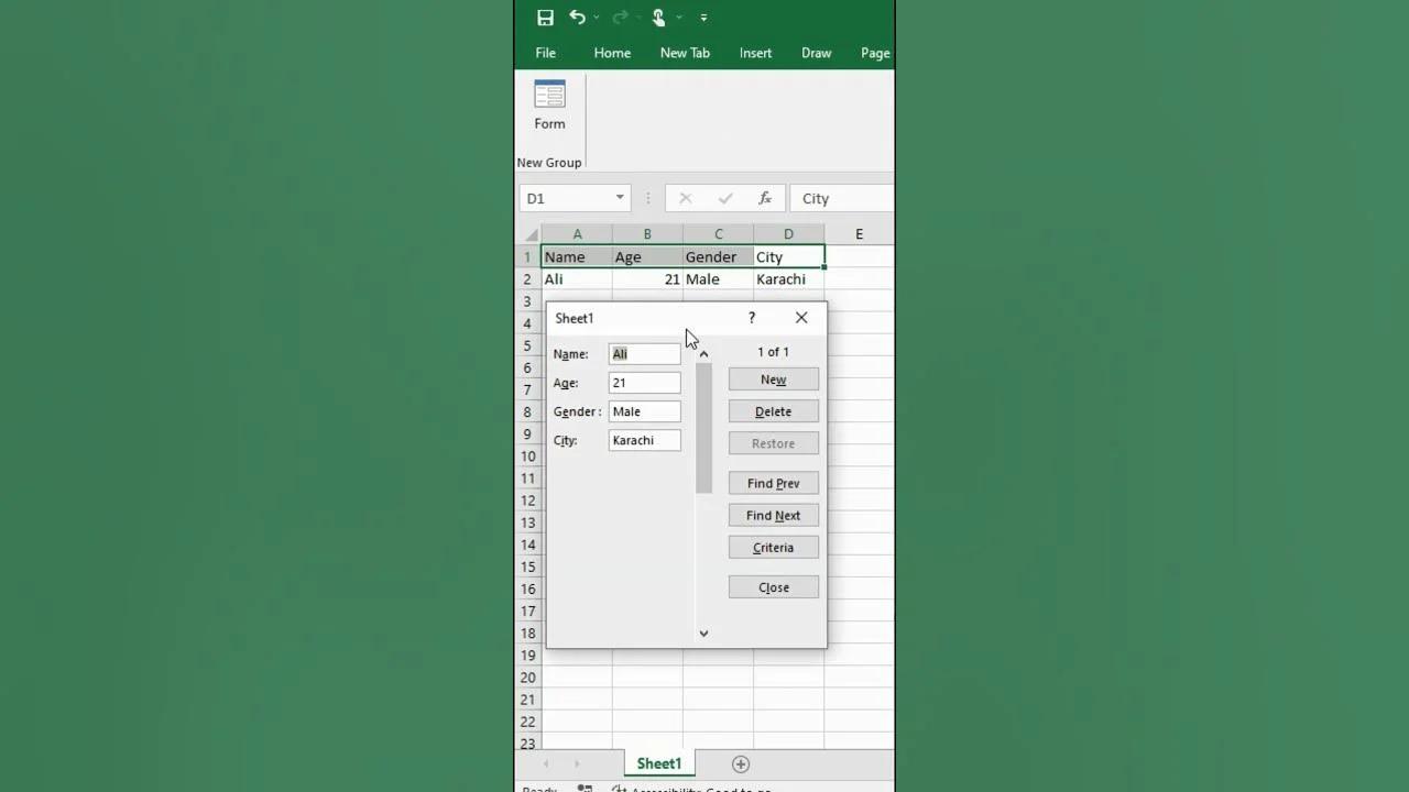 How to create automated data entry form in Excel in Urdu | Data Entry ... How to create automated data entry form in Excel in Urdu | Data Entry ...