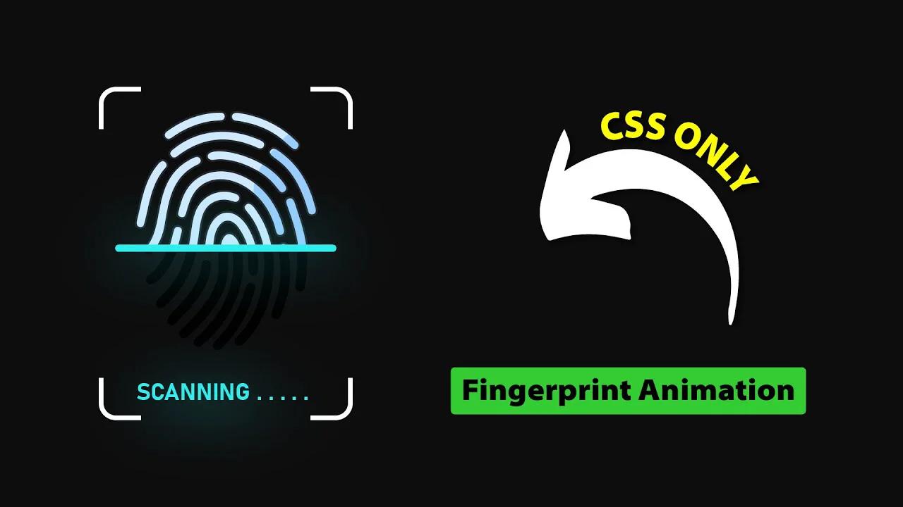 Fingerprint Scanner Animation Effects Using CSS Only | HTML And CSS Only | ProgrammingTT