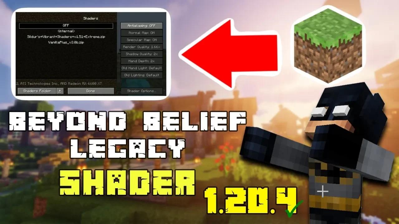 How To Download & Install Beyond Belief Legacy Shader for Minecraft 1.20.4