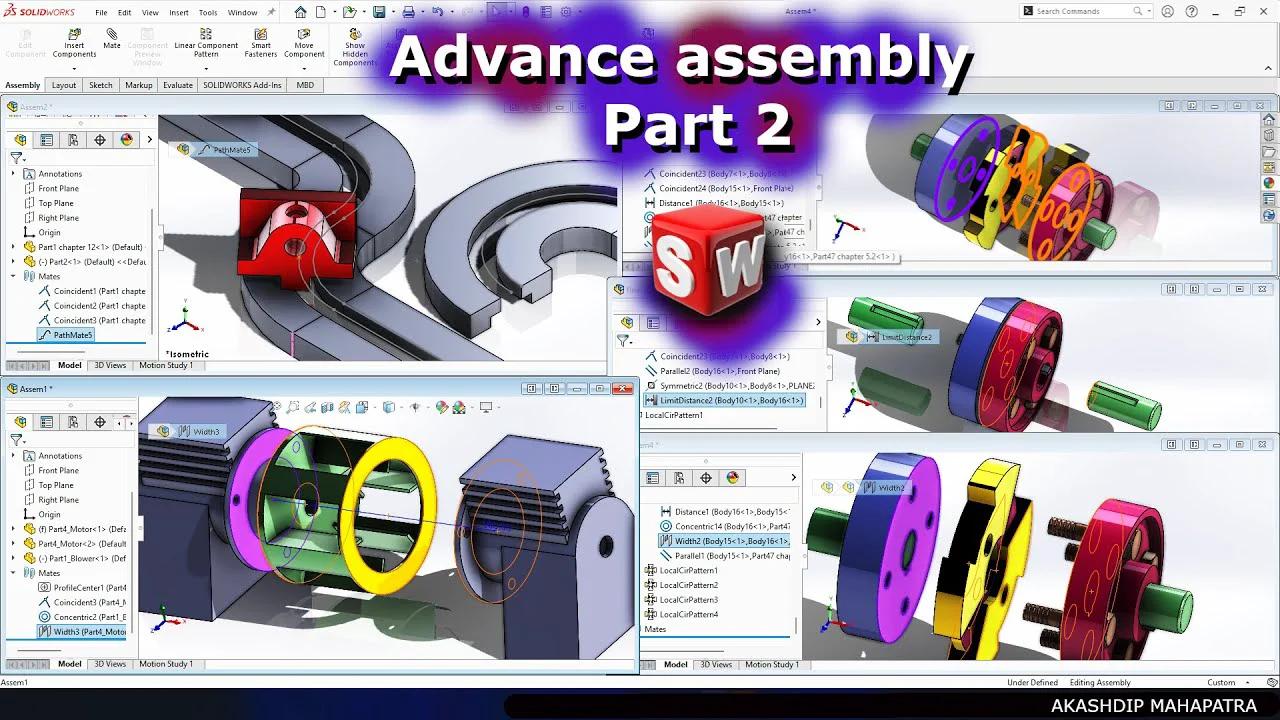 advance mate assembly solidworks #solidworks part 2