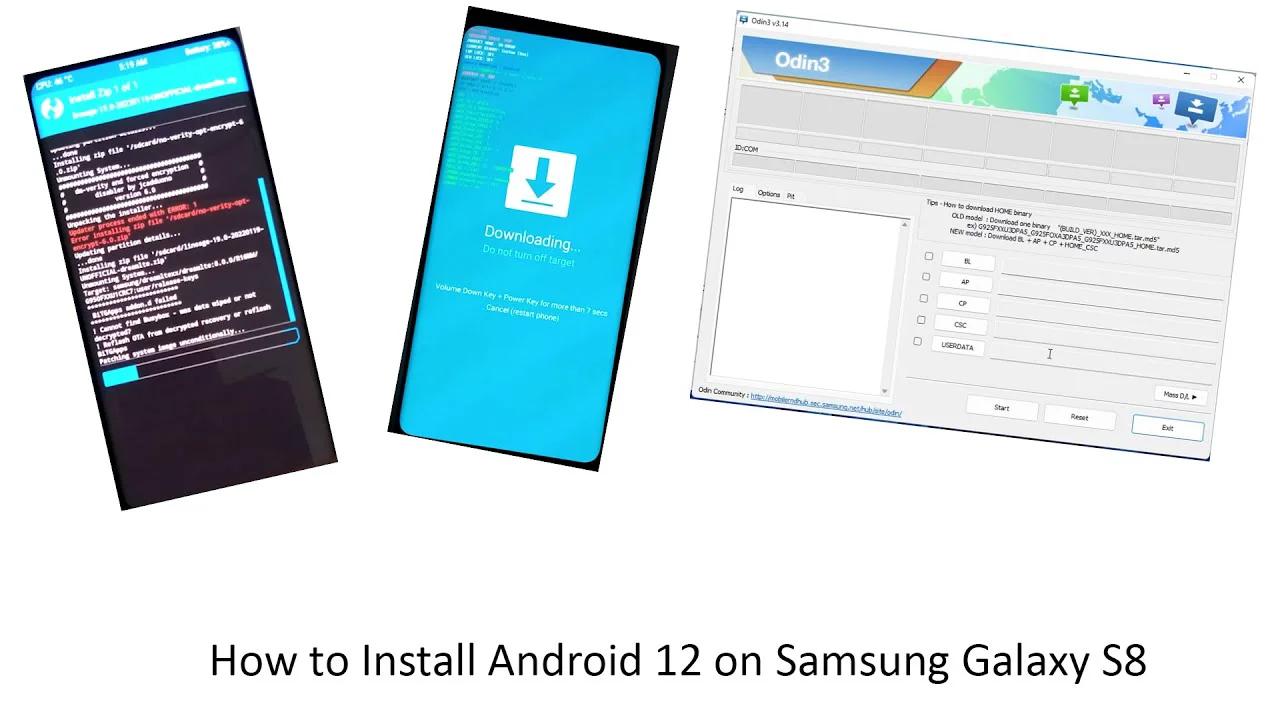 How to Install Android 12 on Samsung Galaxy S8