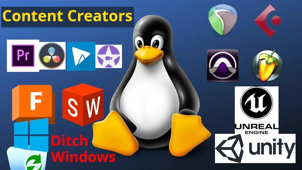 Linux For Content Creators in 2023 Overview - Video Editing, DAWs, CAD ...