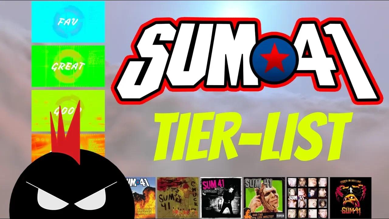 SUM 41 ALBUMS RANKED TIER LIST